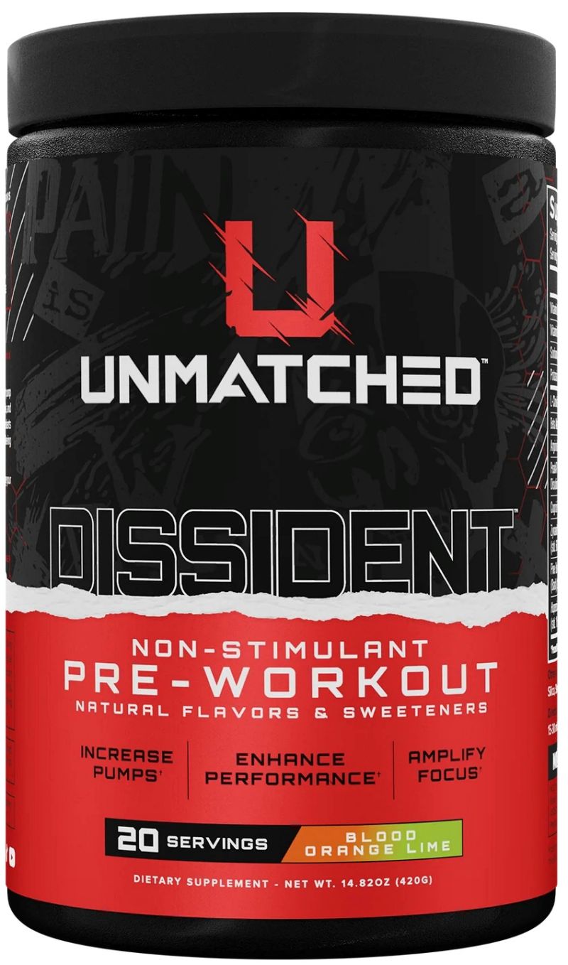 Unmatched Supps Dissident Non-Stimulant Pre-Workout | Bodyandfitness.com