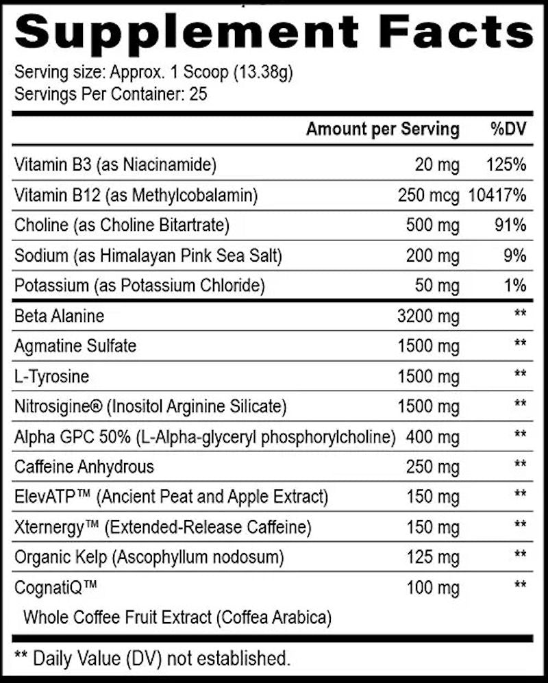Black Magic Supply Villain High Stimulant/Focus Pre-Workout ...